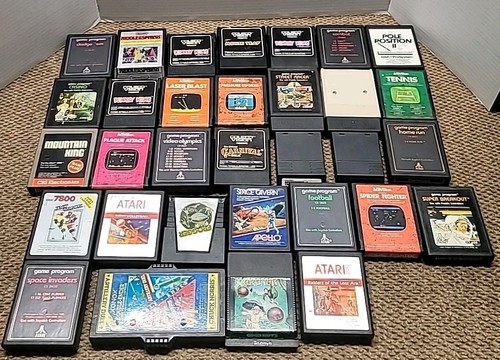 Lot Of 32 Atari & ColecoVision Video Game Cartridges Classic Titles ...