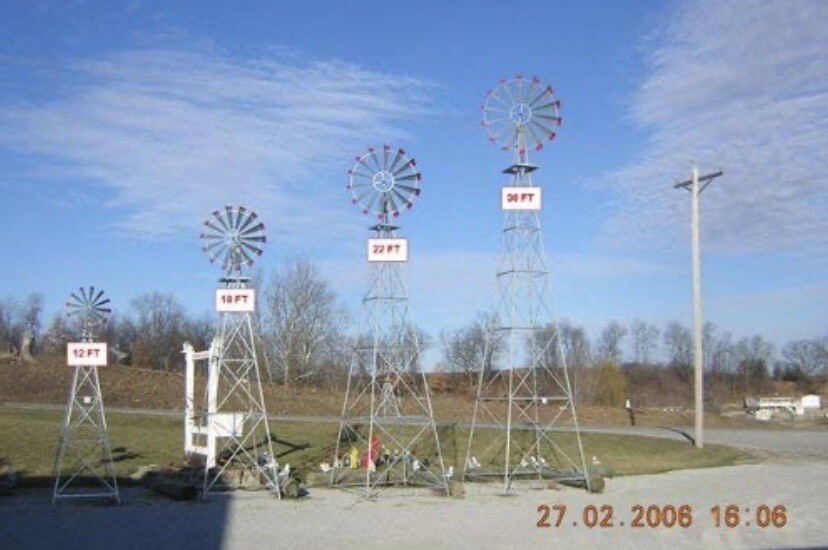 22ft Ornamental Aluminum Windmills Made In The USA! High-Quality Amish ...