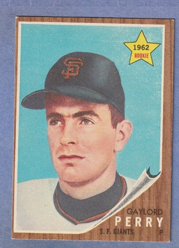 1962 TOPPS GAYLORD PERRY ROOKIE #199 NRMT or better GIANTS HOFer | eBay