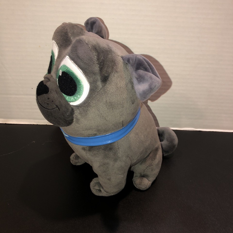Disney Puppy Dog Pals Bingo Gray Pug Plush Toy 8" Stuffed Animal Green Eyes | eBay