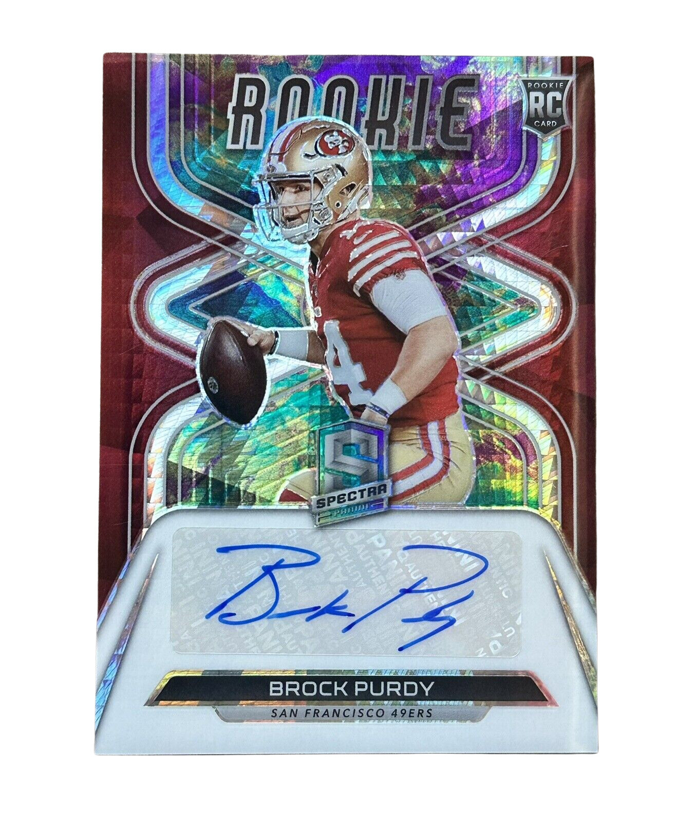 2022 Panini Spectra - Rookie Autographs Celestial Prizm #40 Brock Purdy ...