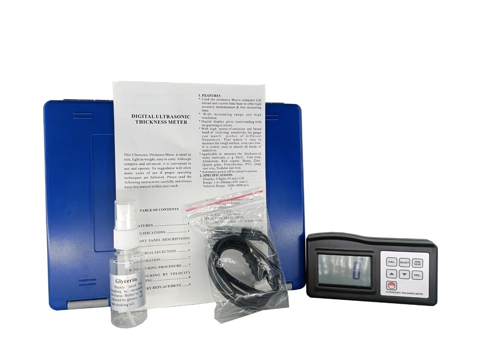 Digital Ultrasonic Thickness Meter For Boiler Tank Thickness Corrosion ...