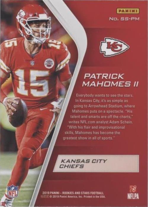 2019 Panini Rookies & Stars Patrick Mahomes II #SS-PM for sale | eBay