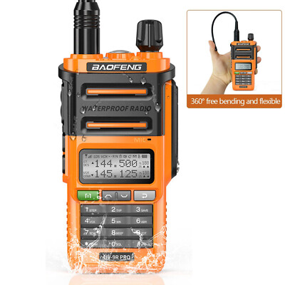 UV9R Plus UHF/VHF Dual Band Ham Radio Handheld Long Range Walkie Talkie ...