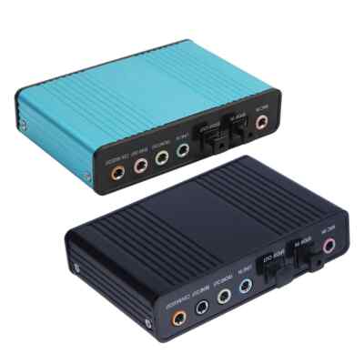 Channel 5.1 Optical Audio Card Adapter External USB Sound Card for PC ...