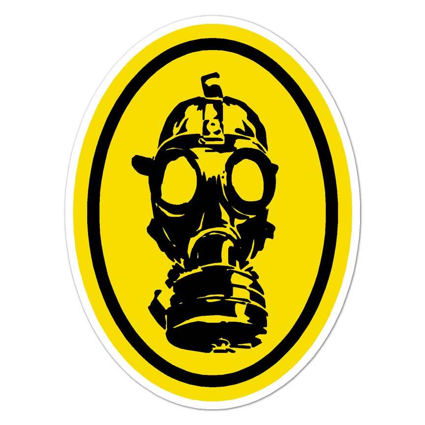 Biohazard Gas Mask, Vinyl Decal Sticker, Indoor Outdoor, 3 Sizes, #8226 ...