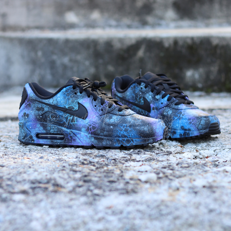Air Max 90 Galaxy Verse Customized Sneaker Art | eBay