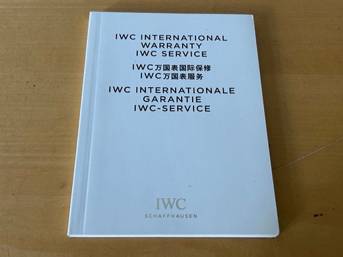 Brochure - IWC - Service de garantie internationale - Toutes les ...