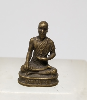 Antique Chinese Tibetan South East Asian Miniature Bronze Lama Deity ...