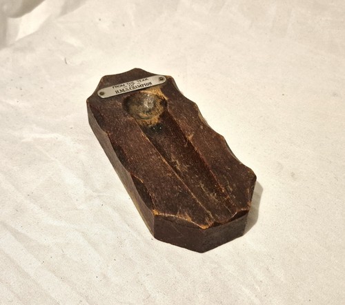 WW1 British Royal Navy HMS Champion Teak Trench Art Smoking Pipe Rest ...