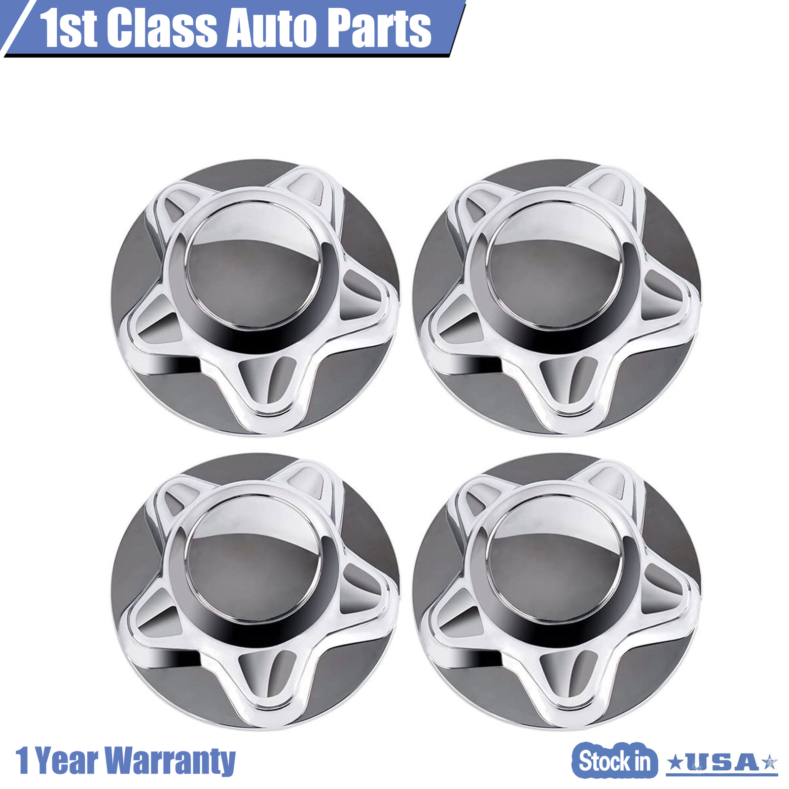 Chrome Wheel Center Hub Caps Rim Covers 5 Lug For 97-02 Ford F150 ...