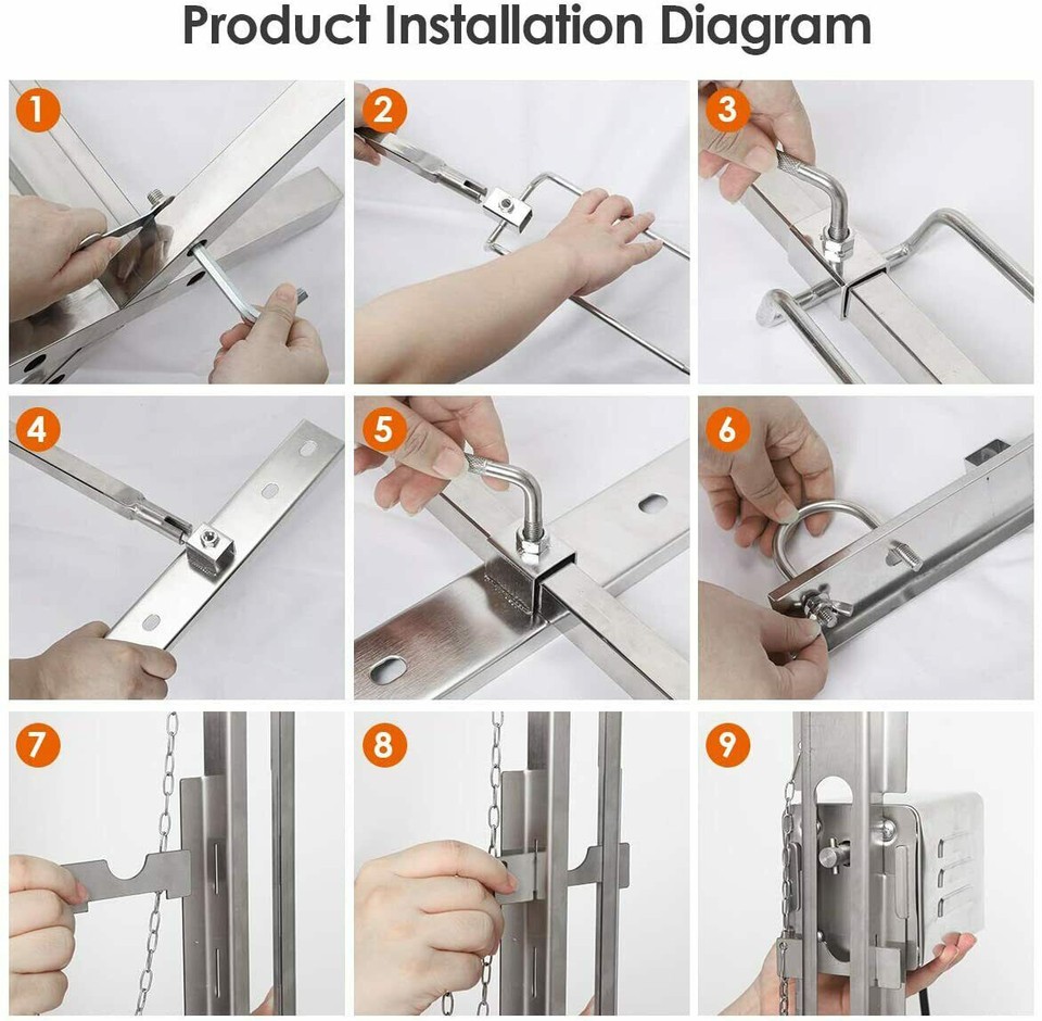 BBQ Pig Lamb Rotisserie Roaster Skewer Roast Grill Motor Souvla 51 ...