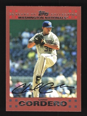 Chad Cordero Washington Nationals 2007 Topps Copper #438 SN /56 | eBay