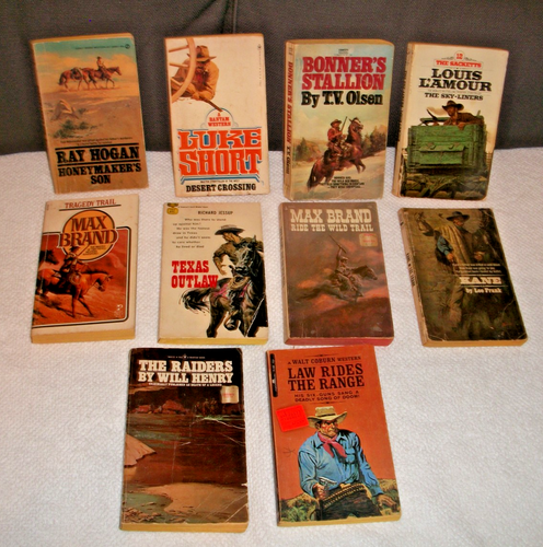 Lot Of 20 Vintage Western Paperbacks | eBay