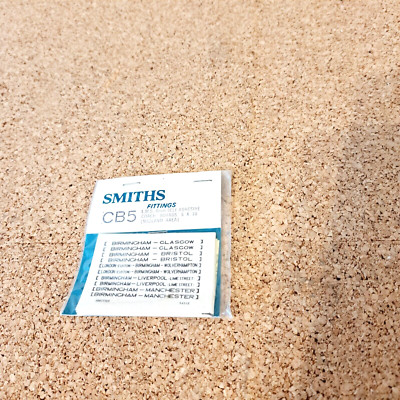 SMITHS FITTINGS OO GAUGE CB5 VINTAGE SEF ADHESIVE COACH BOARDS MIDLAND ...
