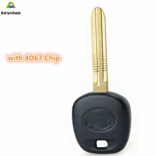 OEM Genuine for TOYOTA UNCUT TRANSPONDER 4D67 CHIP IGNITION KEY TOY44D ...