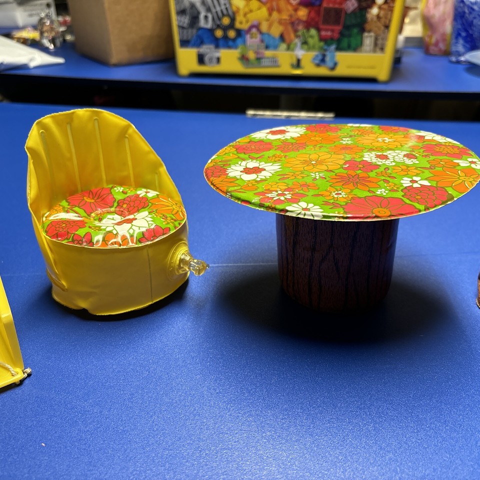 Vtg Mattel Superstar Barbie Puff N Play Inflatable Blow Up Kitchen 1977 ...