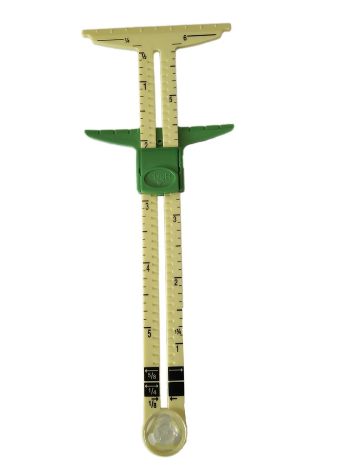 5-In-1 Sliding Gauge Measuring Sewing Tool with Free Seam Gauge Ruler ...