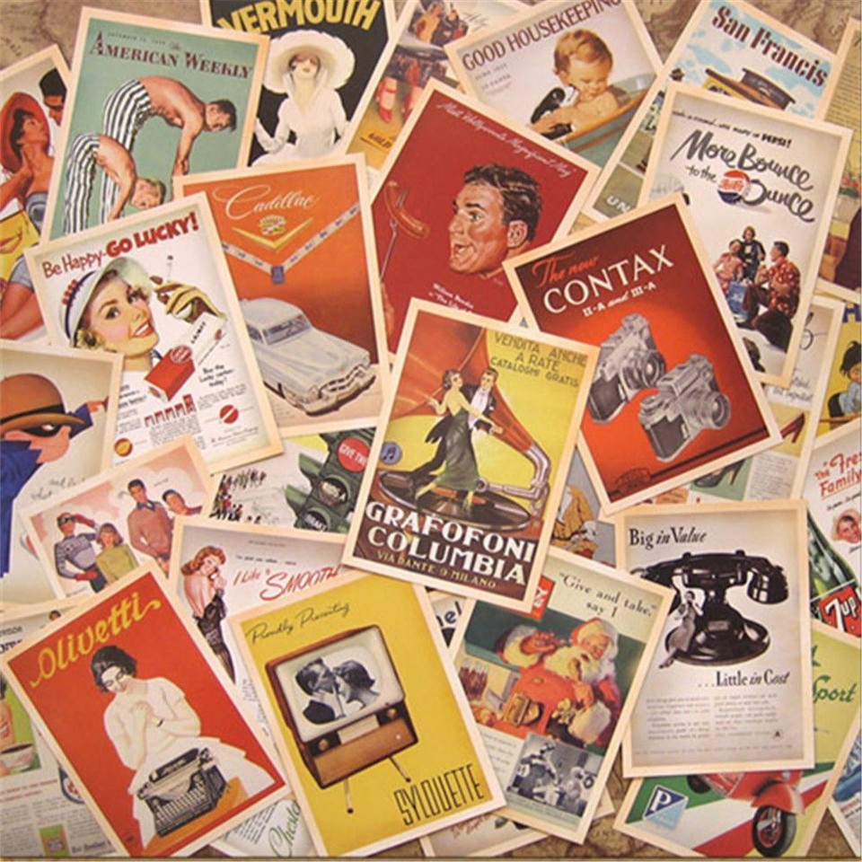 Lot of 32 Duplicate Postcards Advertising Album Poster Slogan History ...