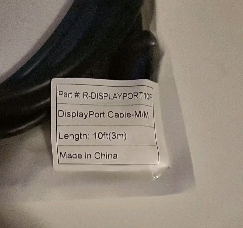 10ft Display Port Male to Display Port Male Cable 10 ft DP to DP | eBay