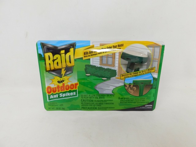 Lot Of THREE Raid Outdoor Ant Spikes 6 Count Destroys The Colony Up To ...