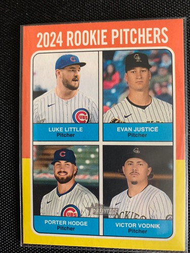2024 Rookie Pitchers 2024 Topps Heritage High Number RC #620 Baseball ...
