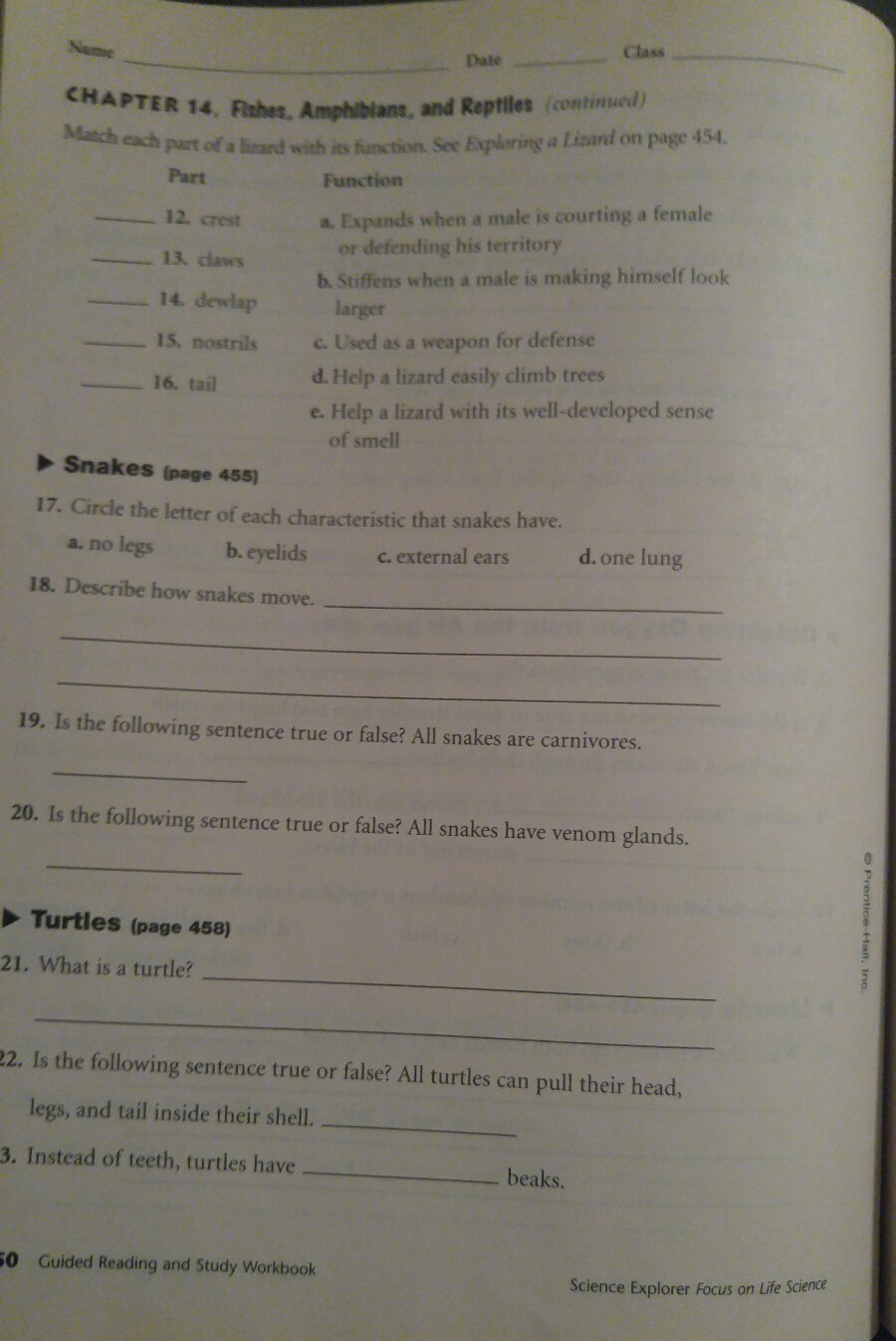 Prentice Hall LIFE Science 7th Grade 7 CD ROM & WORKBOOK HOMESCHOOL ...