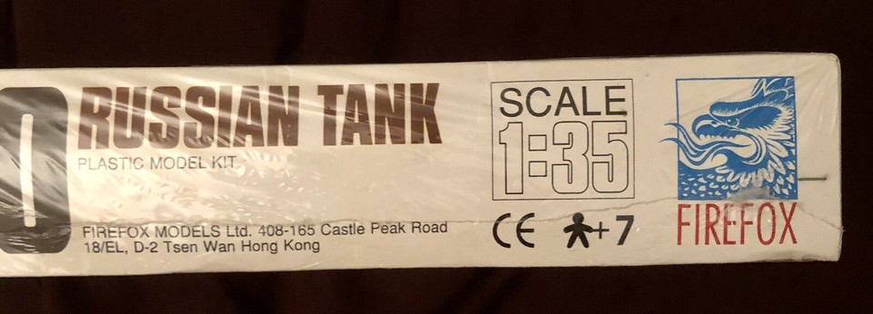 Factory Sealed T-80 Russian Tank Firefox 1/35 Scale Plastic Model Kit ...