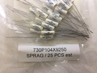 730P104X9250 SPRAGUE CAP FILM 0.1UF 10% 250VDC AXIAL 6 PIECES | eBay