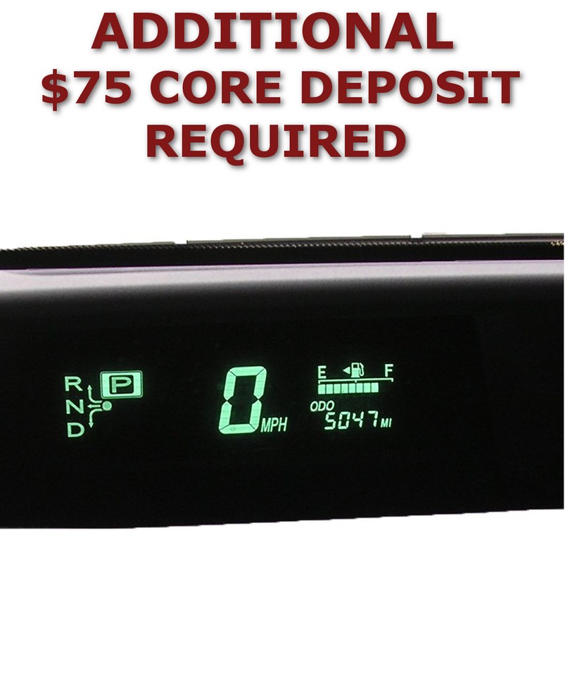 REMAN 06-09 Toyota Prius Combination Meter Instrument Cluster Display ...