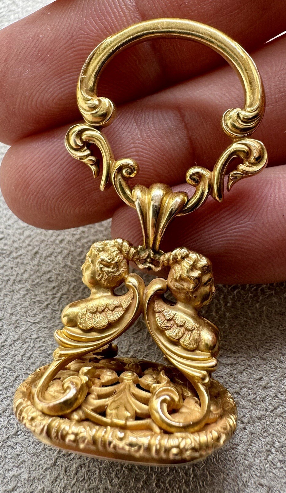 Carter Gough & Co Art Nouveau 14k Gold Nephrite Jade Fob | eBay