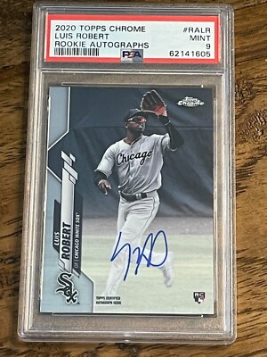 2020 Topps Chrome LUIS ROBERT ra-lr Rookie AUTO PSA 9 MINT | eBay