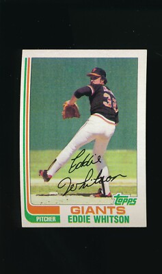 1982 Topps #656 Eddie Whitson * Pitcher * San Francisco Giants * EX-MT ...