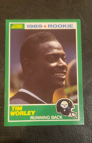 1989 Score Tim Worley Rookie Football Card #268 Pittsburgh Steelers | eBay