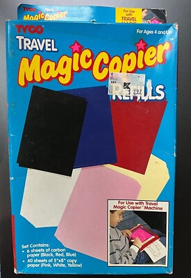 Vintage 90's Travel Magic Copier Refills Tyco used w/ Magic Copier ...