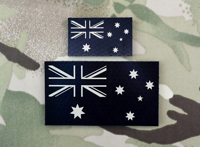 Australian IR Flag Patch Set Tan Task Force 66 SOTG SASR 2 Commando ...