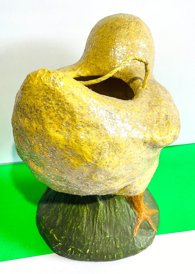 Bethany Lowe Designs 2000 Vint. Folk Art Paper Mache Easter Chick ...