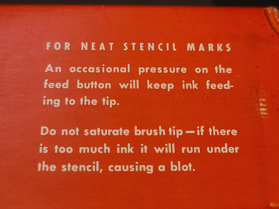 MINT! Ideal Stencil Machine Handy-A Angle Fountain Stencil Brush in ...