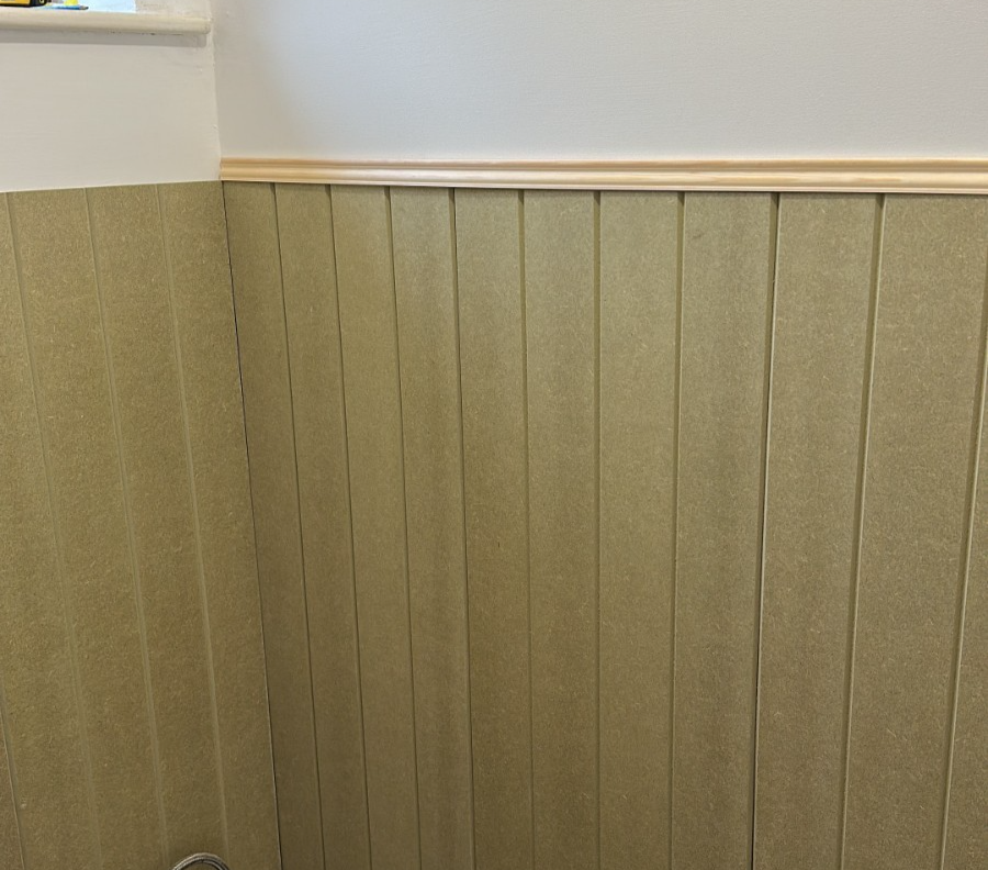 DIY Wall Panelling V Grooved Chevron MR MDF Wall panels 400mm x 1200mm ...