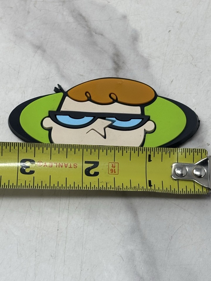 1998 Cartoon Network Dexter’s Laboratory Rubber Patch Dexter Head ...