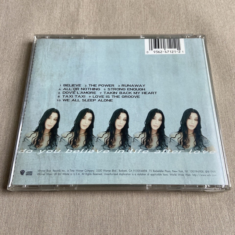 Believe by Cher (CD, Nov-1998, Warner Bros.) CLEAN Complete Pop Runaway ...