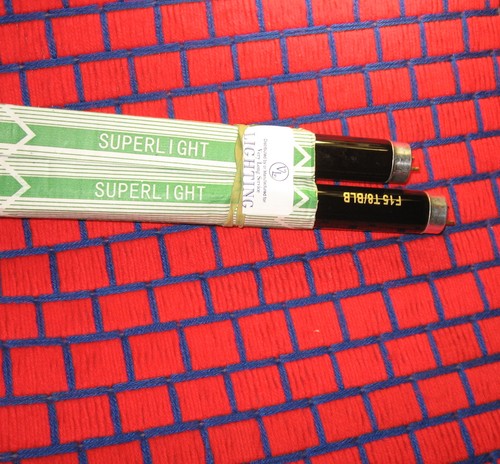 BOXof 2 new F15T8/BLB fluorescent 18" UV 15w black light BULB 18 inch ...