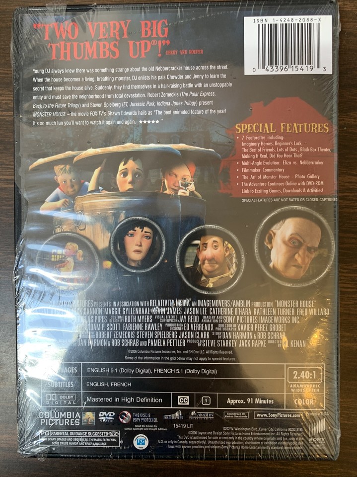 Monster House (DVD, 2006, Widescreen) *SEALED/NEW 43396154193| eBay