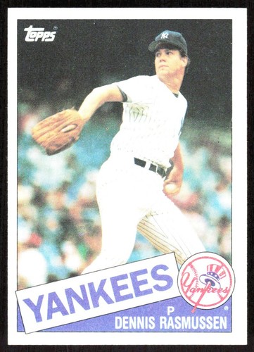 1985 7446A Topps Dennis Rasmussen New York Yankees #691 | eBay