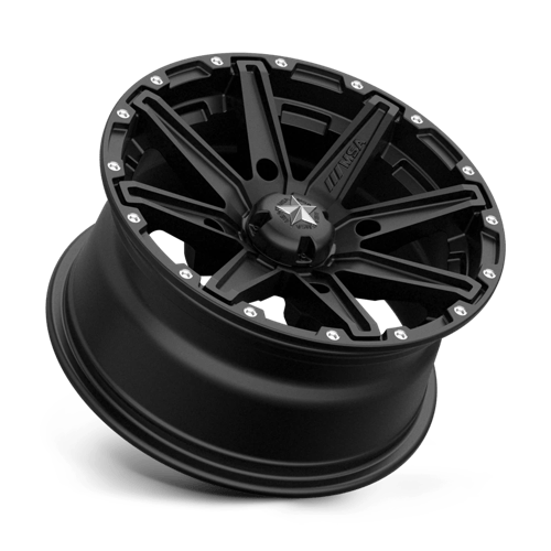 MSA Clutch M33 Black UTV / ATV Wheels, 14x7, 4x110, 10 mm/4+3, M33 ...