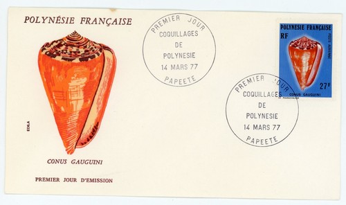 1977 - FRENCH POLYNESIA FDC - Conus Gauguini Shell | eBay