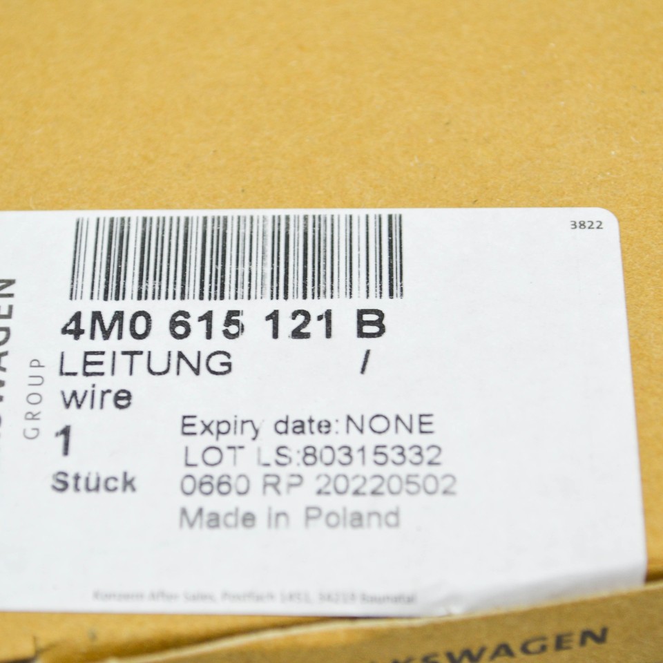 NEW AUDI Q7 4M DISC BRAKE PAD WEAR SENSOR 4M0615121B 4M0-615-121-B | eBay