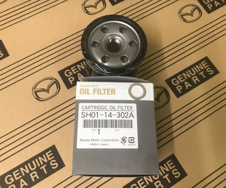 NEW OEM MAZDA Engine Oil Filter SH01-14-302A with Washer 995641400 CX ...