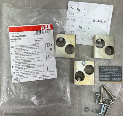 NEW ABB K6THC LUG KIT FOR T6/S6 2 500-250MCM CT | eBay