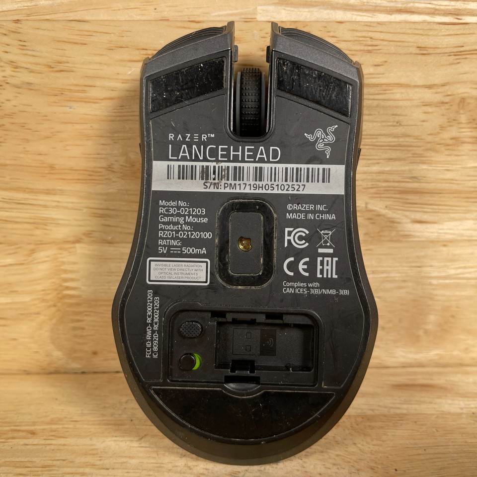 Razer Lancehead RC30-021203 Black 16000DPI Wireless Laser Gaming Mouse ...